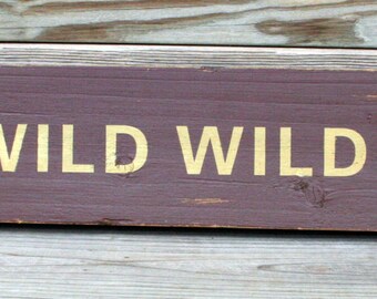 Wild West Bar Sign - Etsy