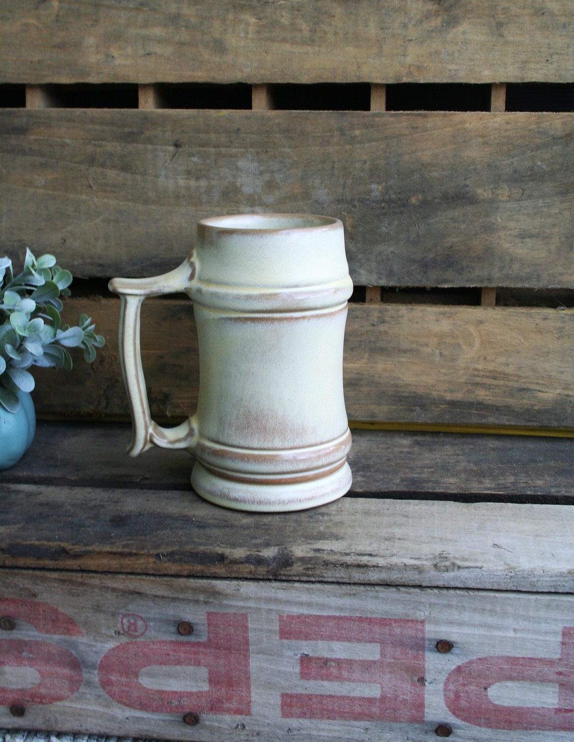 Frankoma M2 Plainsman Desert Gold Tankard Mug Stein | Etsy