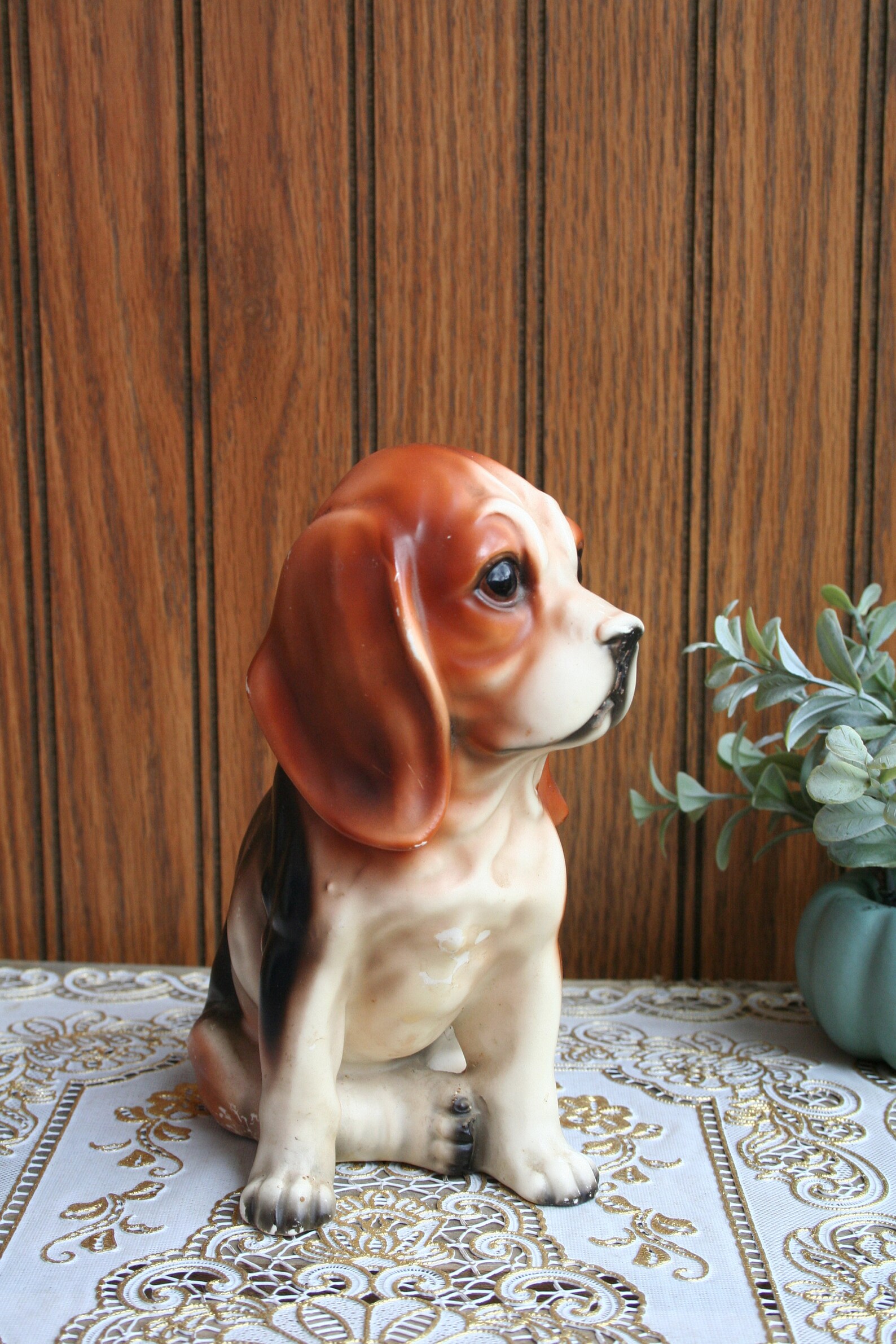 Adorable Enesco Beagle Ceramic Dog - Etsy