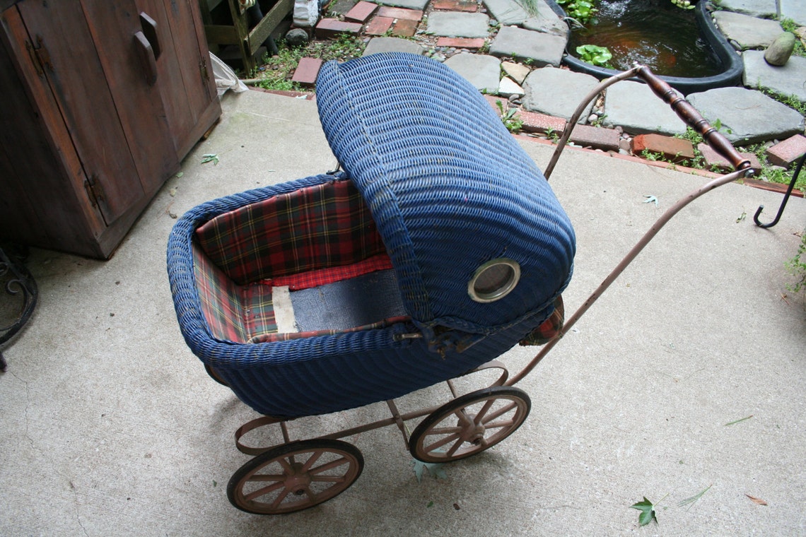 Adorable Antique Navy Blue Baby Carriage / Local Pickup Only - Etsy