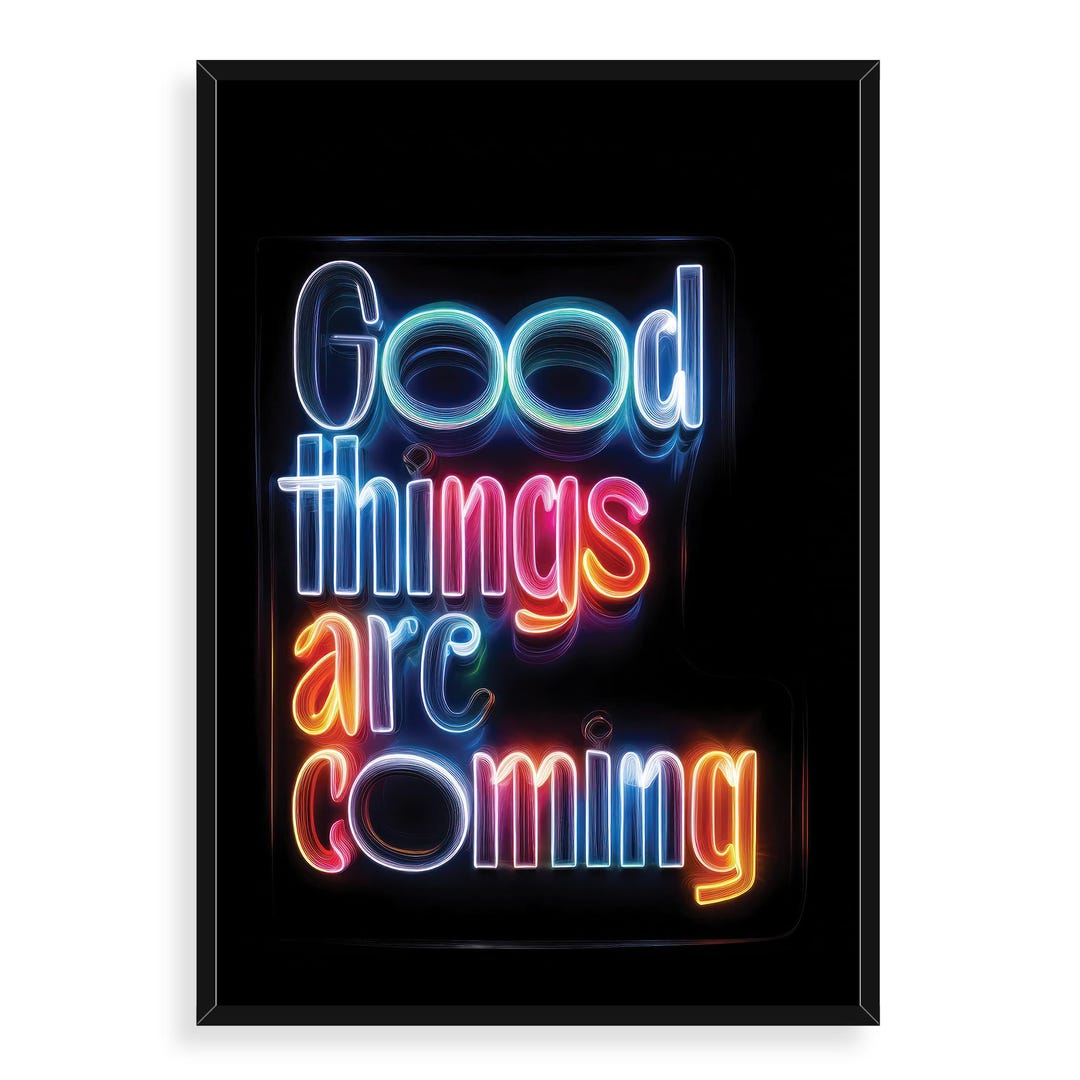 High Resolution Digital Printable Neon Poster - Etsy