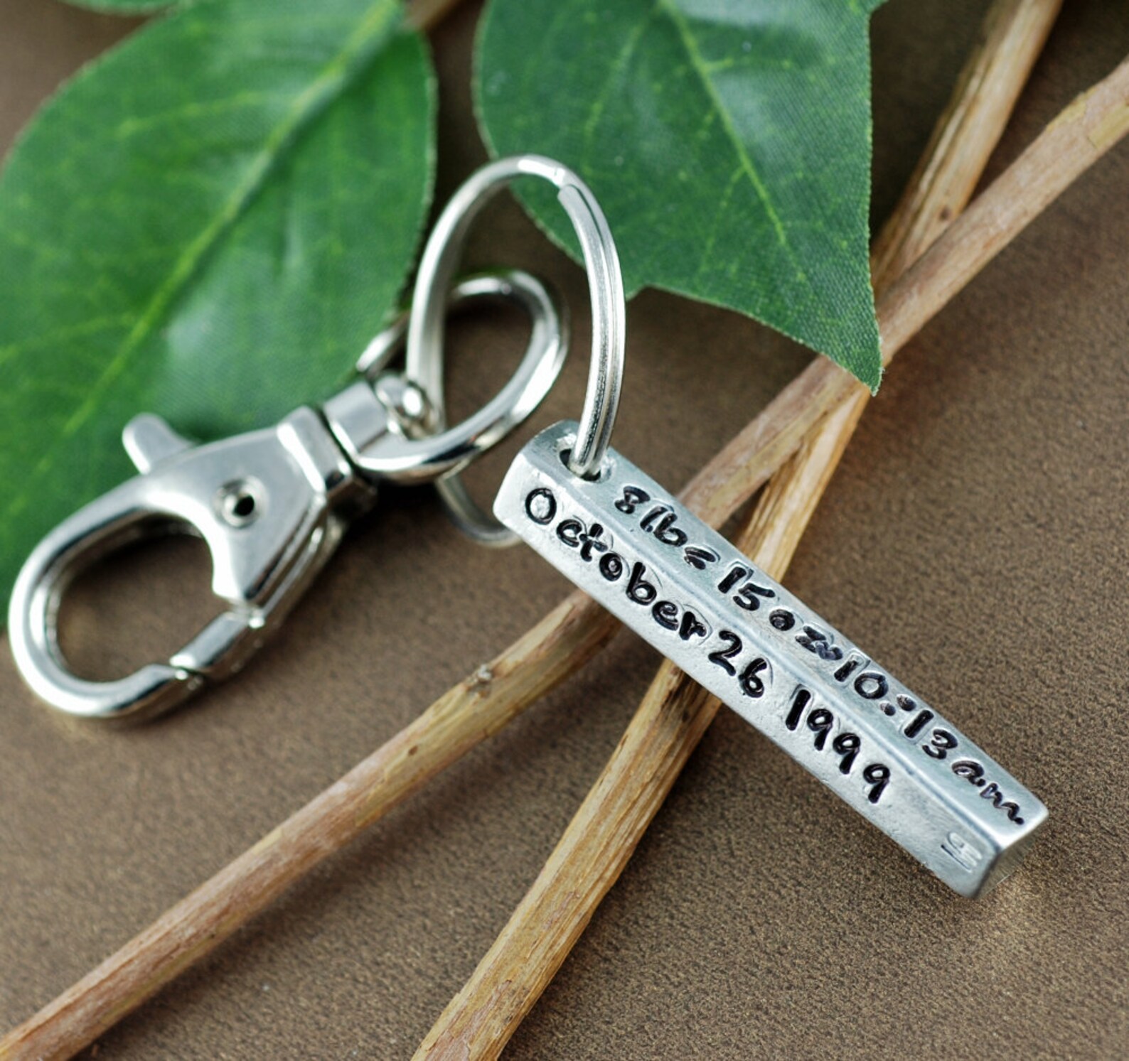 Personalized Keychain for Dad Daddy's Little Boy - Etsy
