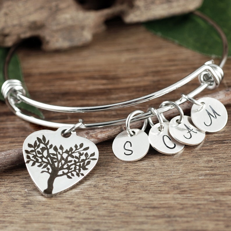 Personalized Family Tree Bracelet Family Bracelet for | Etsy