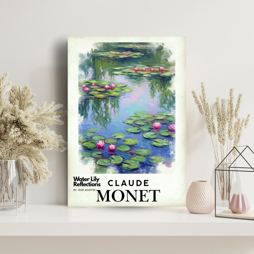 Claude Monet Inspired Wall Art Print – Impressionist Digital Download ...