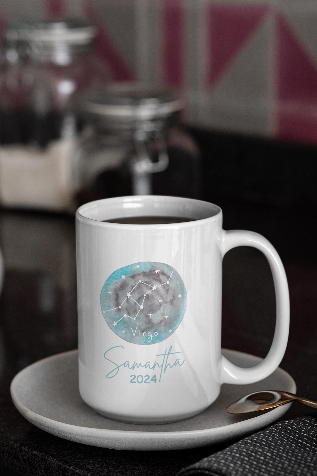 Personalized Constellation Mug, Custom Name Celestial Mug, Personalized ...