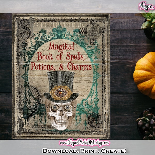 Halloween Spell Book - Etsy