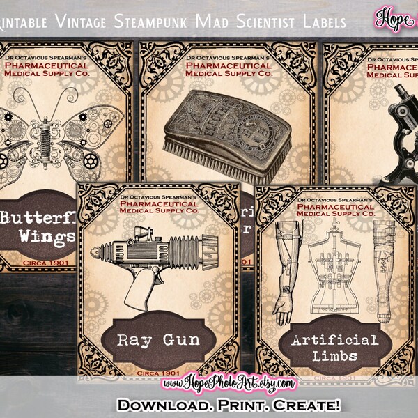 Science Labels - Etsy