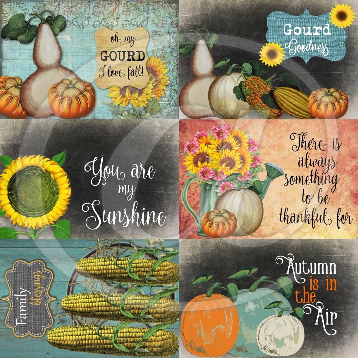 Craft Supplies & Tools sign Printable Autumnrustic Fall Oh My Gourd ...