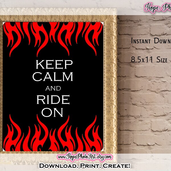 Keep Calm Ride On - Etsy