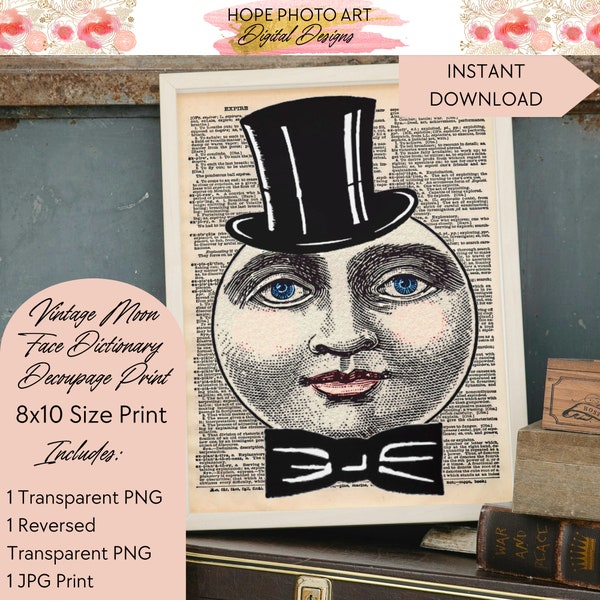 Man in the Moon Svg - Etsy