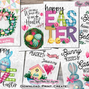 Happy Easter Cards for Kids, Springtime Easter Bunny, Set of 12, Easter ...