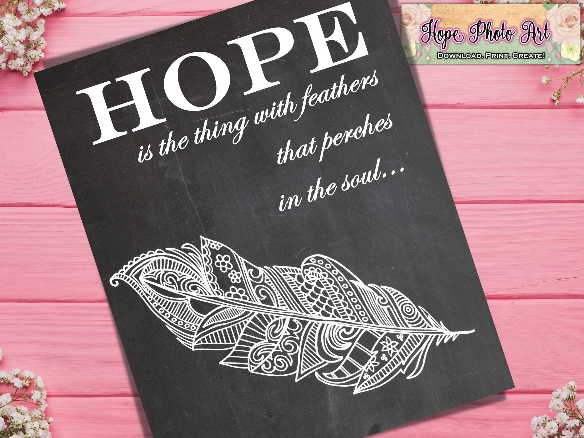 Craft Supplies & Tools Printing & Printmaking Pink Feather Ephemera ...