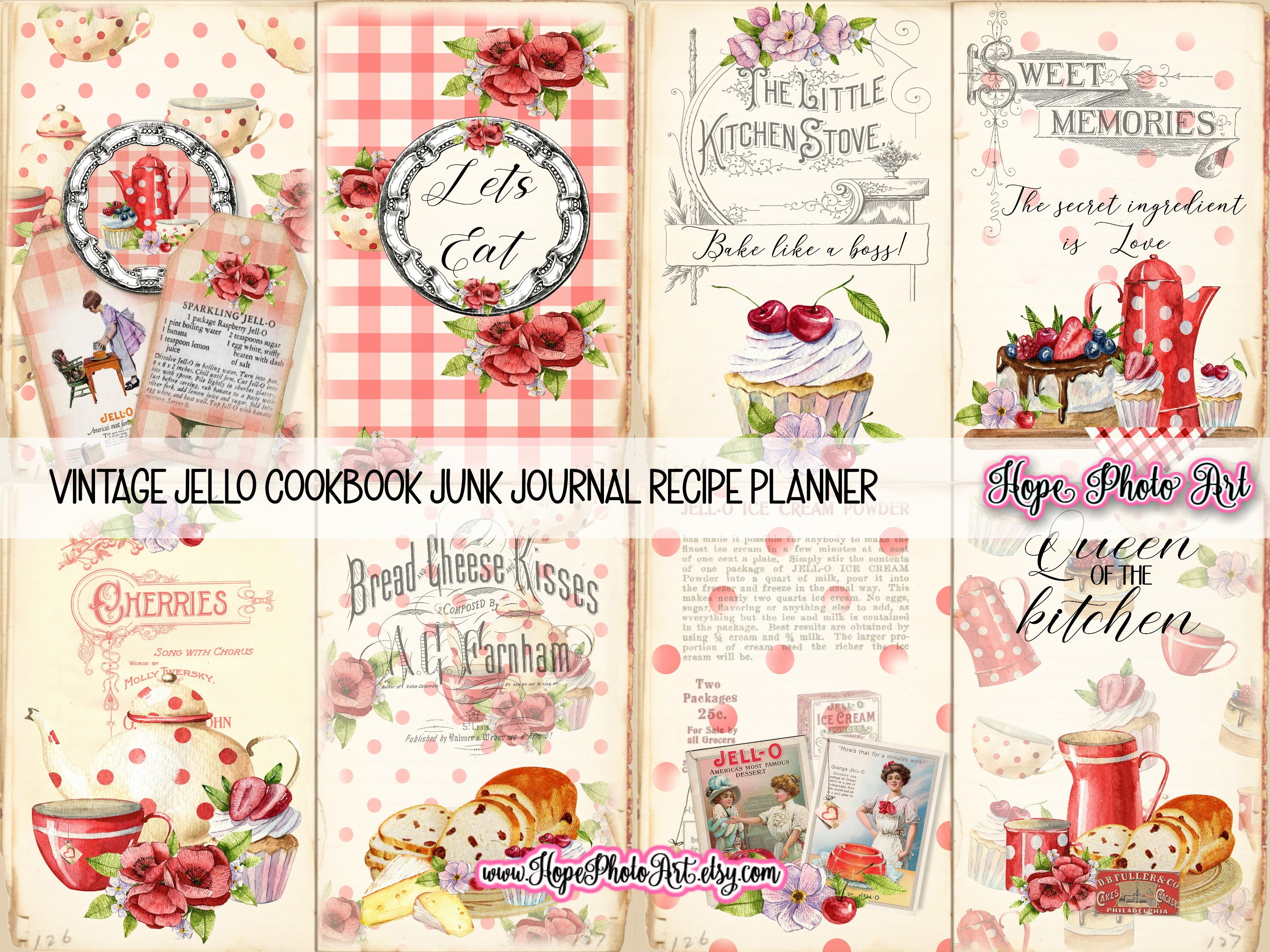 Vintage Cookbook Clipart