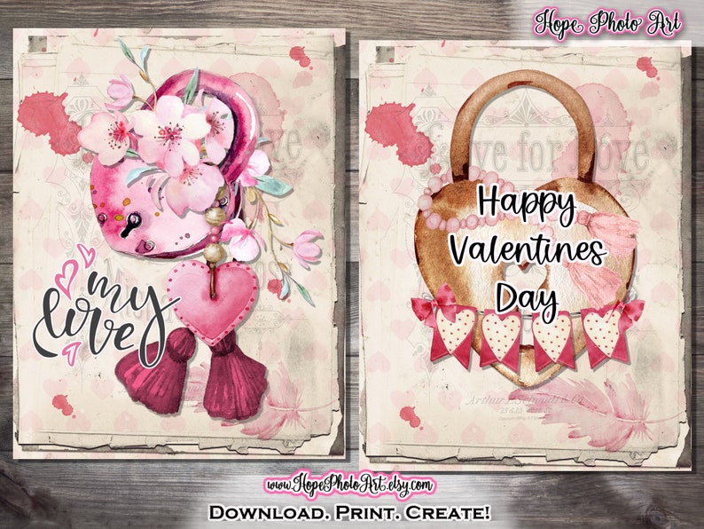 Printable Valentines Day Cards, Winter Pink, Mittens, Ice Skates, Candy ...