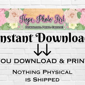 Printable May Birth Flower, 5x7 Card, Birthday Flower Card, Wildflowers ...