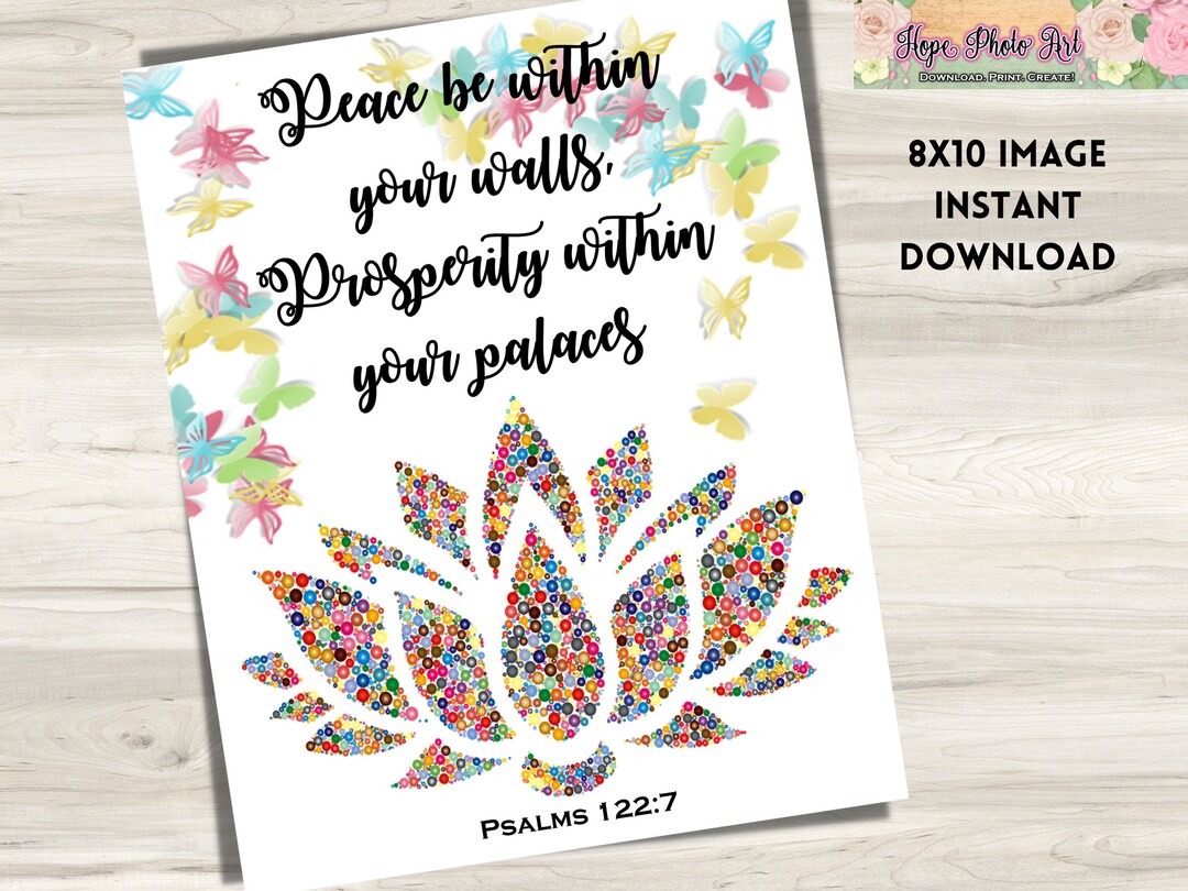Printable Bible Verse, Scripture, House Blessing, 8x10, Peace Be Within ...