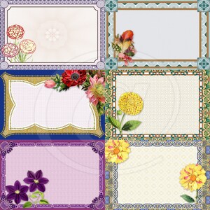 Printable Back to School Victorian Vintage Floral Digital Collage Junk ...