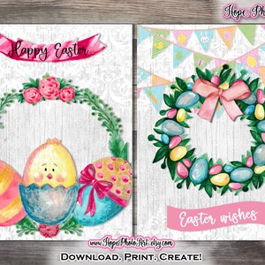 Happy Easter Cards for Kids, Springtime Easter Bunny, Set of 12, Easter ...