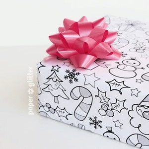 Printable Gift Wrapping Paper or Book Cover PDF Christmas 24 X 36 ...