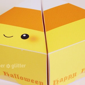 Halloween Candy Corn Printable Favor Box for Party or Birthday Editable ...