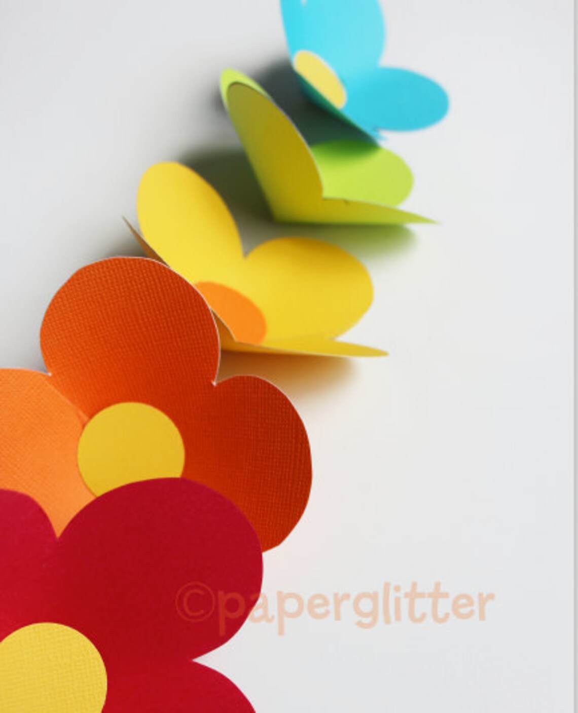 Paper Flower of Four Petals Printable PDF Template--print Template File ...