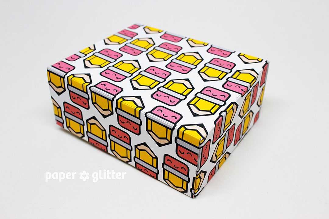 Printable Gift Wrapping Idea Paper School or Teacher Pencil PDF ...