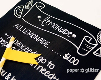 Lemonade Stand Sign - Etsy