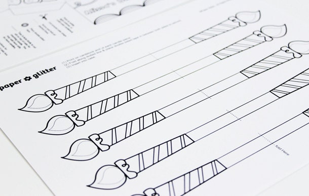 Birthday Paper Cake Favor Baking Party Box Printables Coloring - Etsy