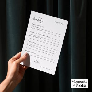 Wishes for Baby Dear Baby Shower Activity Card Template Advice for Baby ...