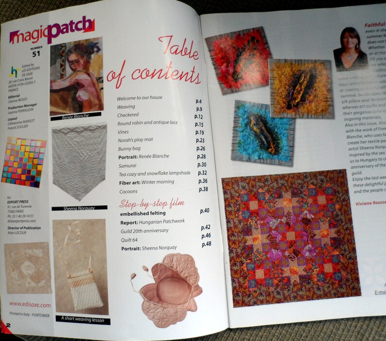 MAGIC PATCH PATCHWORK Magazine /July to August 2010 Volume No. | Etsy