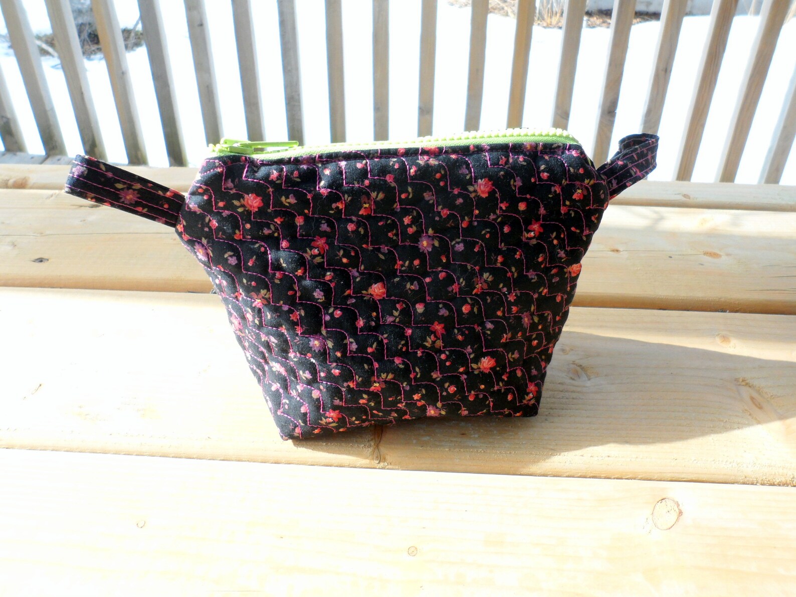 Ditty Bag/quilted Tiny Ditty Bag/tiny Project Bag/made Using 100% ...