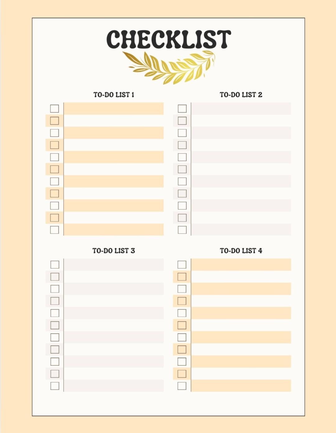 Bundle Deal of a Digital/printable to Do List, 2 Weekly Planners, a ...