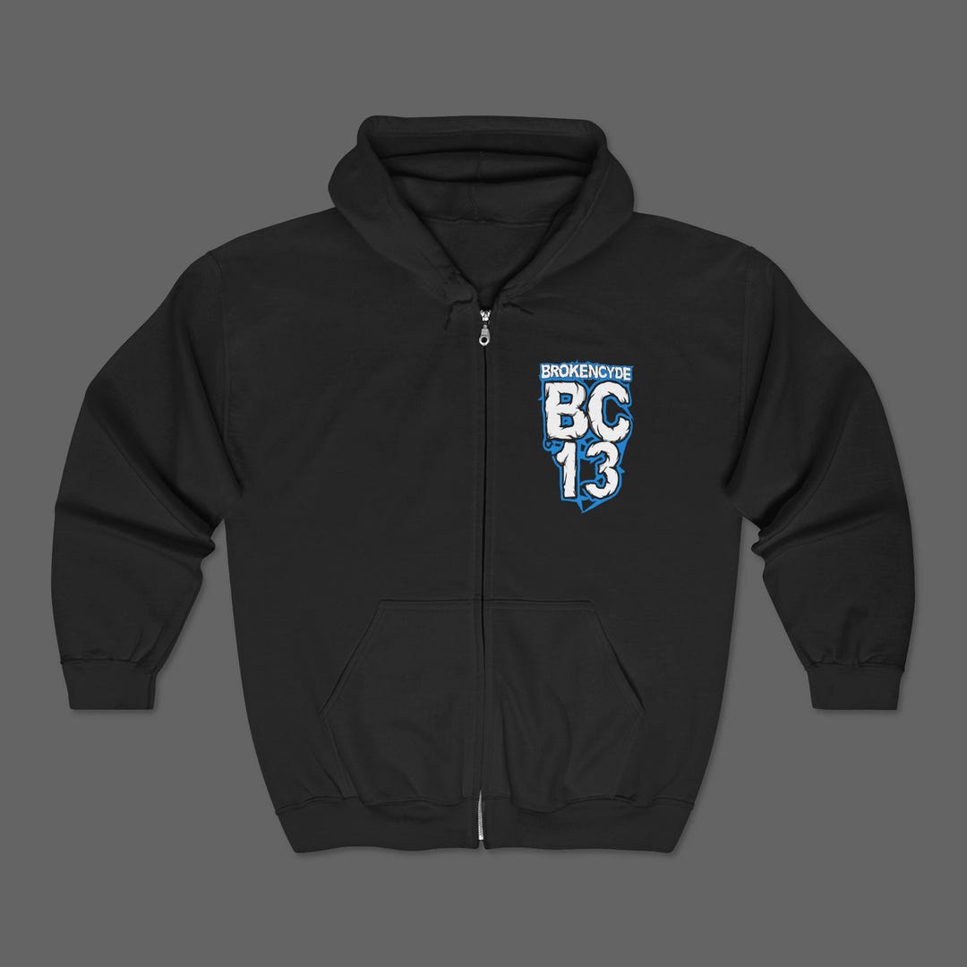 Brokencyde BC 13 Zip up Hoodie - Crunckcore Scene Emo Long Sleeved ...