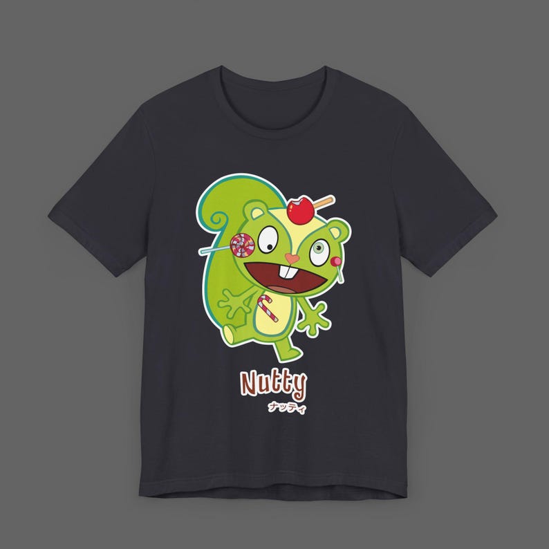 HTF Happy Tree Friends Tee - Nutty Cartoon T-shirt - Scene Emo Style Gore Animation Shirt - Etsy