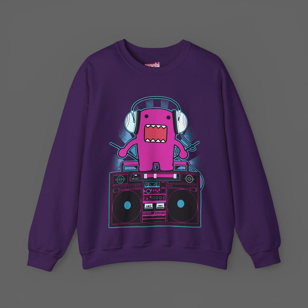 Domo Kun Sweatshirt - DJ Domo Scene Emo Long Sleeved T-shirt - Harajuku ...