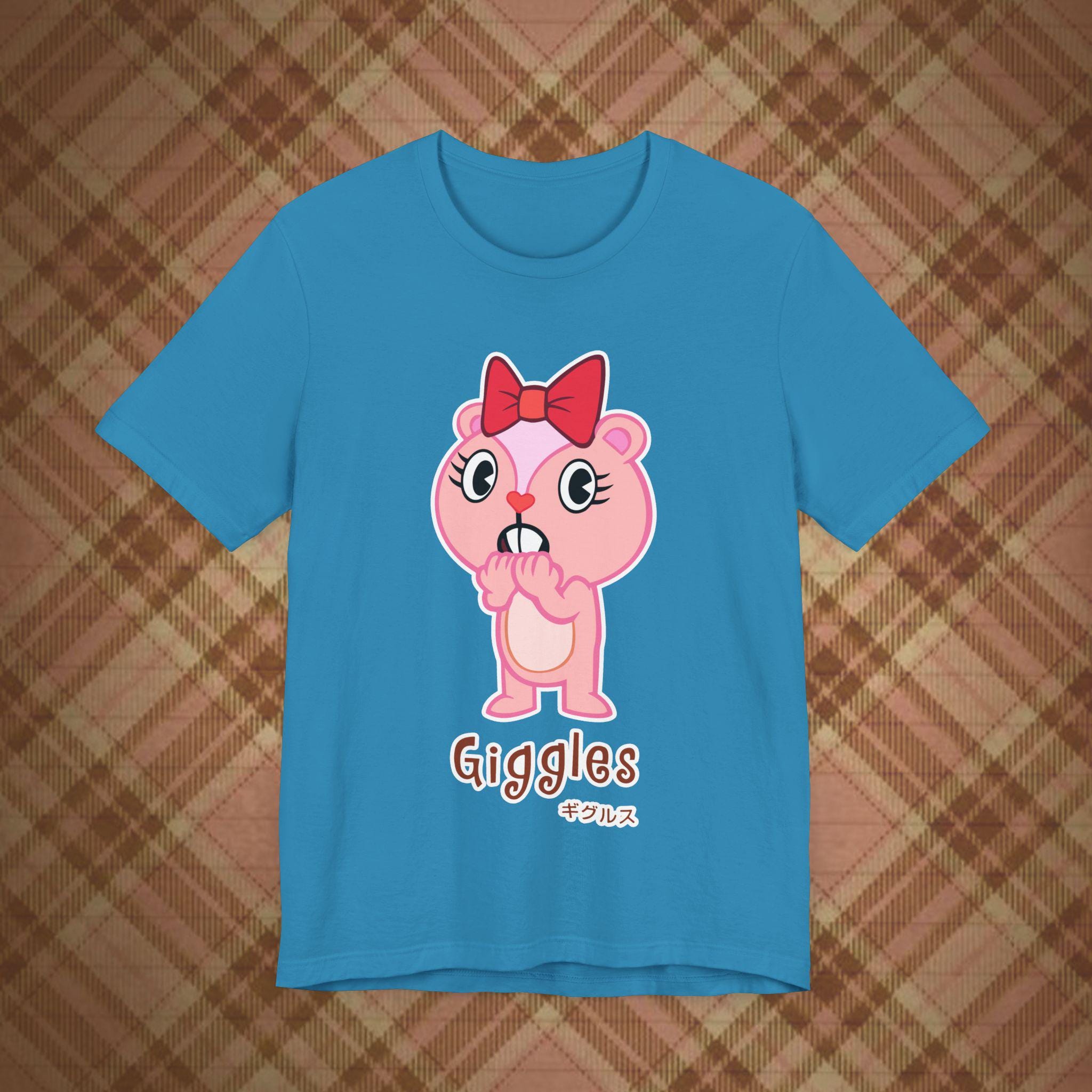 HTF Happy Tree Friends Tee Giggles Cartoon T-shirt Scene Emo Style Gore ...