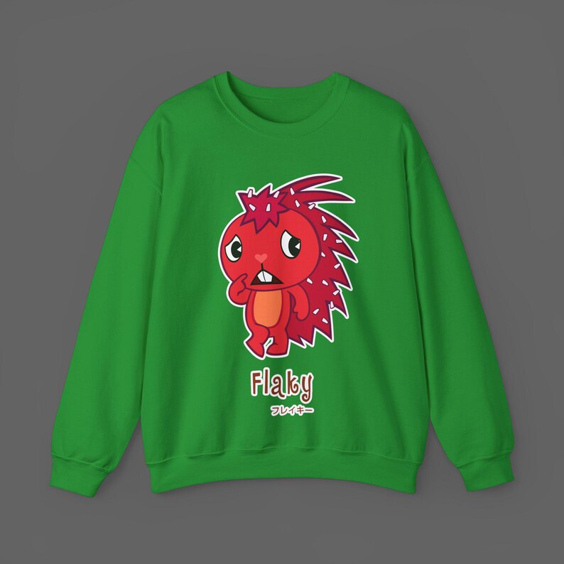 HTF Happy Tree Friends Tee - Flaky Cartoon Long Sleeved T-shirt - Scene ...
