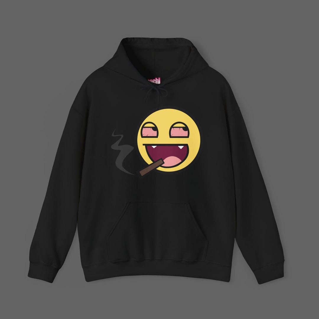 Epic Face Hoodie - Awesome Face Cocaine Weed Sweatshirt - 2000's ...