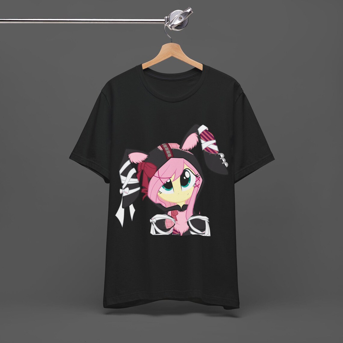 MLP My Little Pony Fluttershy Tee - Bunny Emo Scenecore T-shirt - 2000 ...