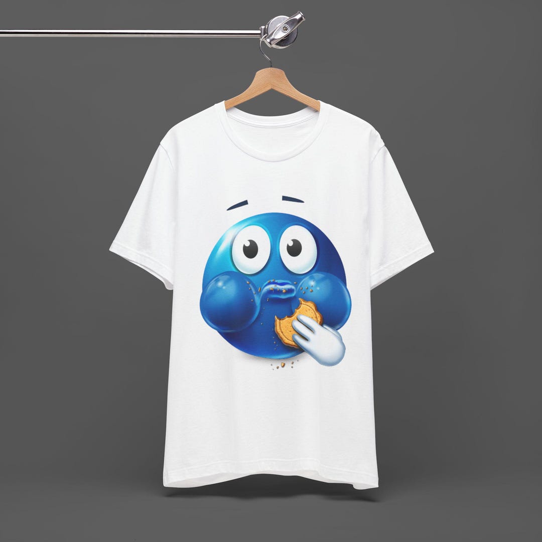Cookie Muncher Tee - Bluemoji Meme Shirt - Y2K Funny Graphic T-shirt ...