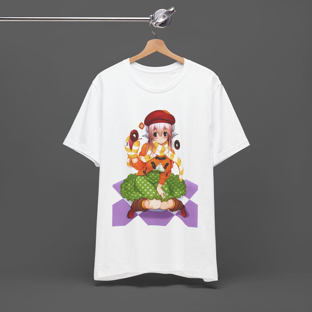 Soniani Donut Cutecore Tee - Kawaii Anime Super Sonico Shirt - Pinkcore ...