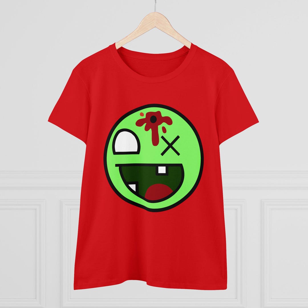 Epic Face Tee Woman Size Zombie Awesome Face Shirt Scene Emo Style 2000 ...