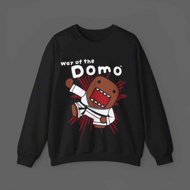 Domo Kun Sweatshirt - Way of the Domo Long Sleeved T-shirt - Scene Emo ...
