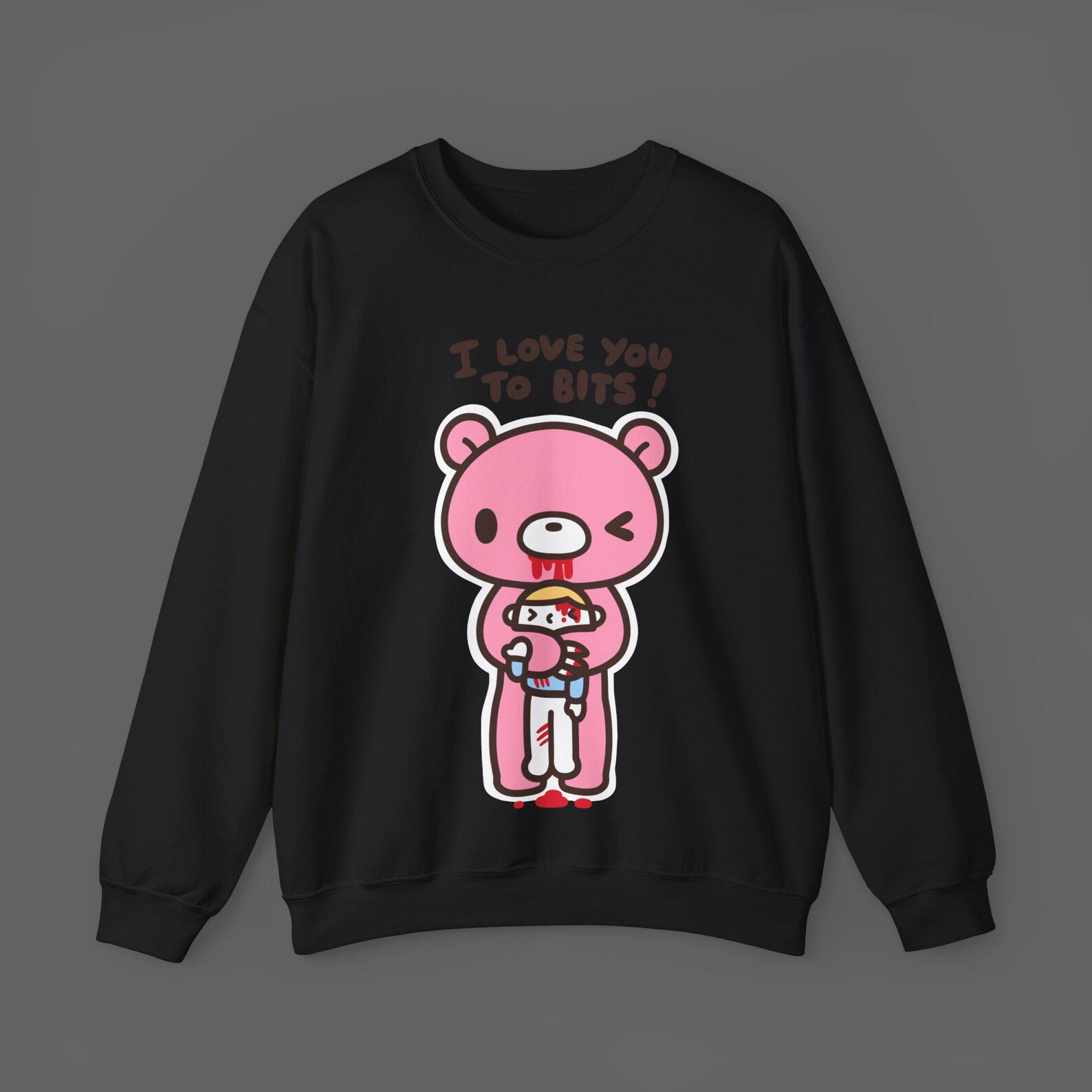 Gloomy Sweatshirt - Woman Size Anime Cutecore Gloomy Bear Long Sleeved ...