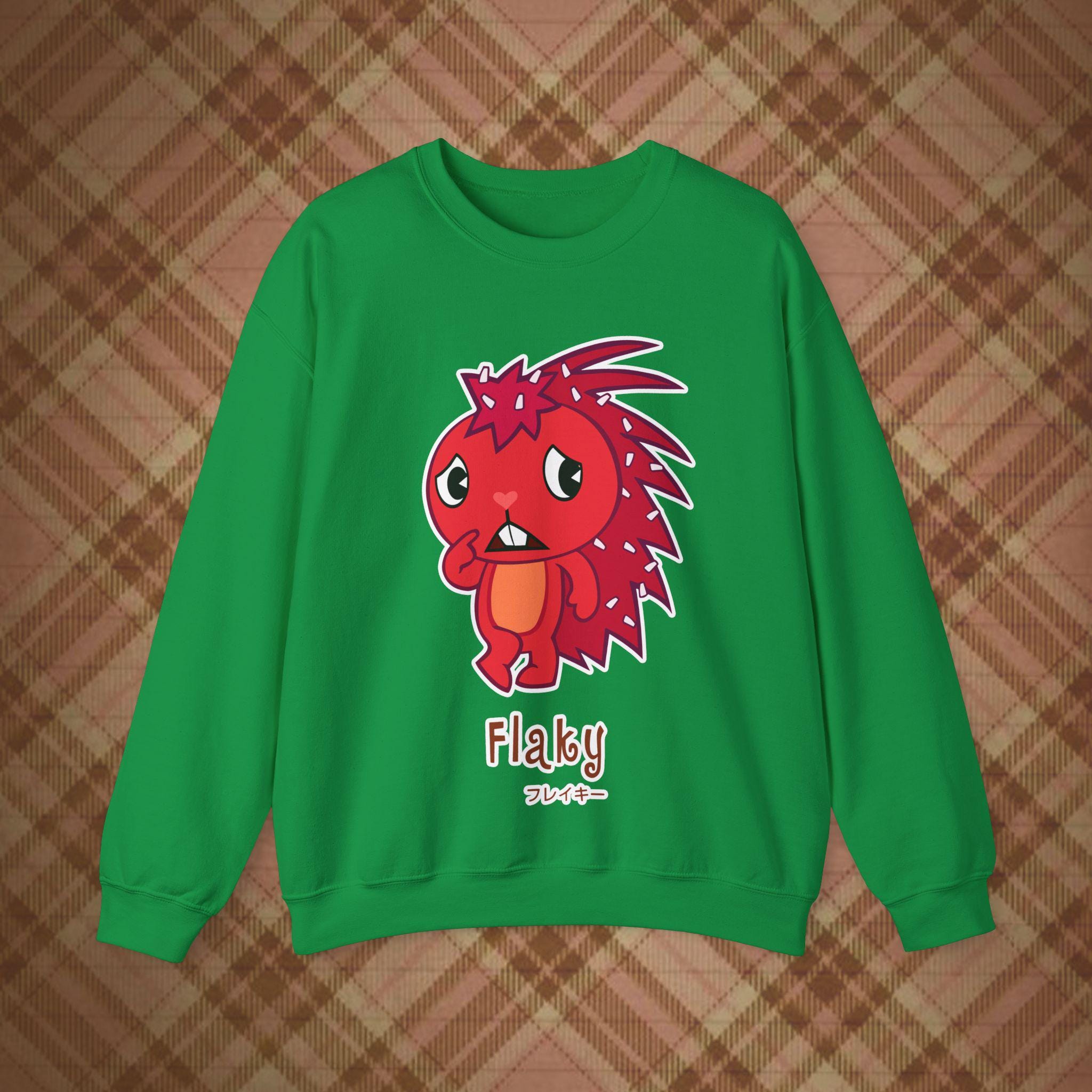 HTF Happy Tree Friends Tee Flaky Cartoon Long Sleeved T-shirt Scene Emo ...