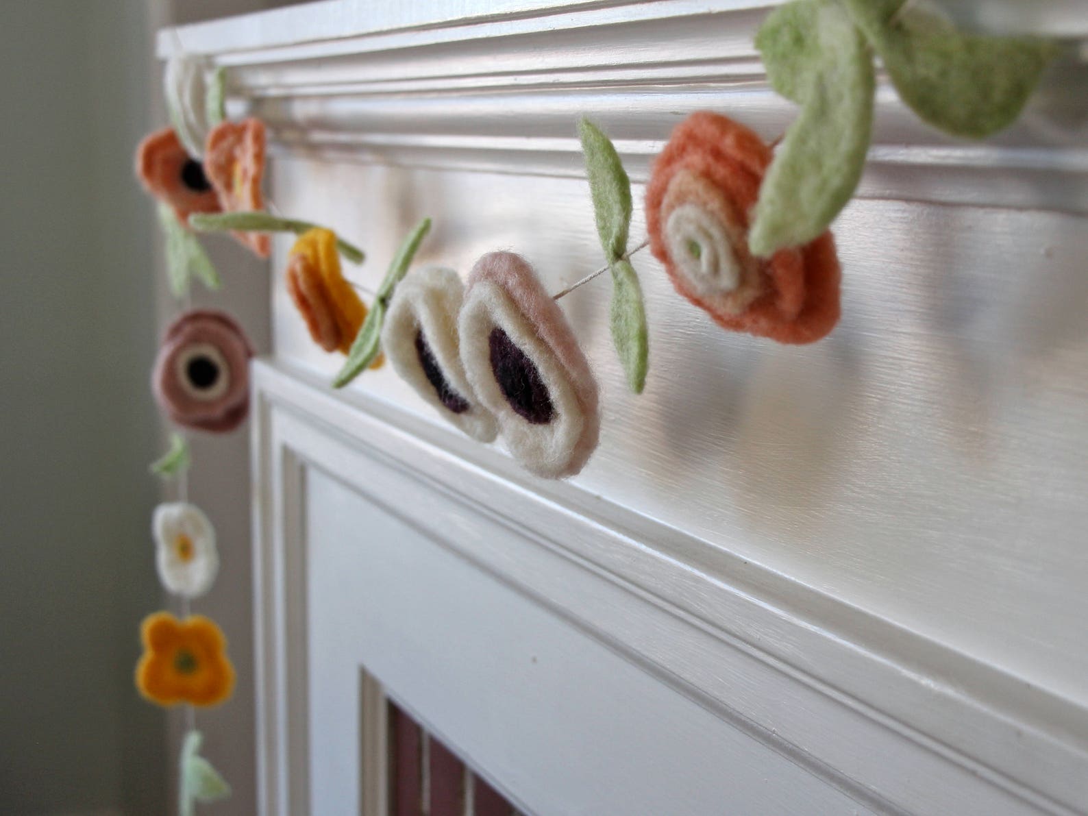 DIY Felted Flower Garland Kit DIY Felting Kit - Etsy