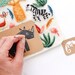 8x8 Inch Safari Theme Wall Hanging Felting Kit, Wool Felt Sign With ...