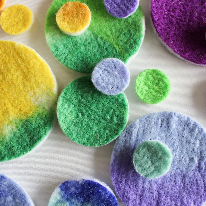 Felt Circles - Etsy