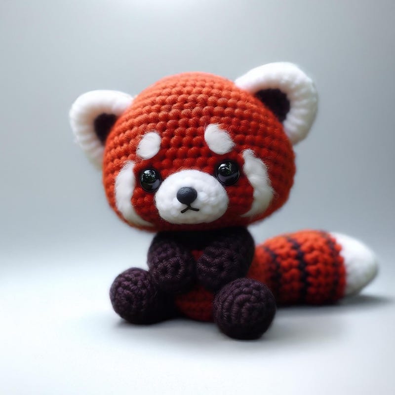 Crochet Red Panda - Etsy