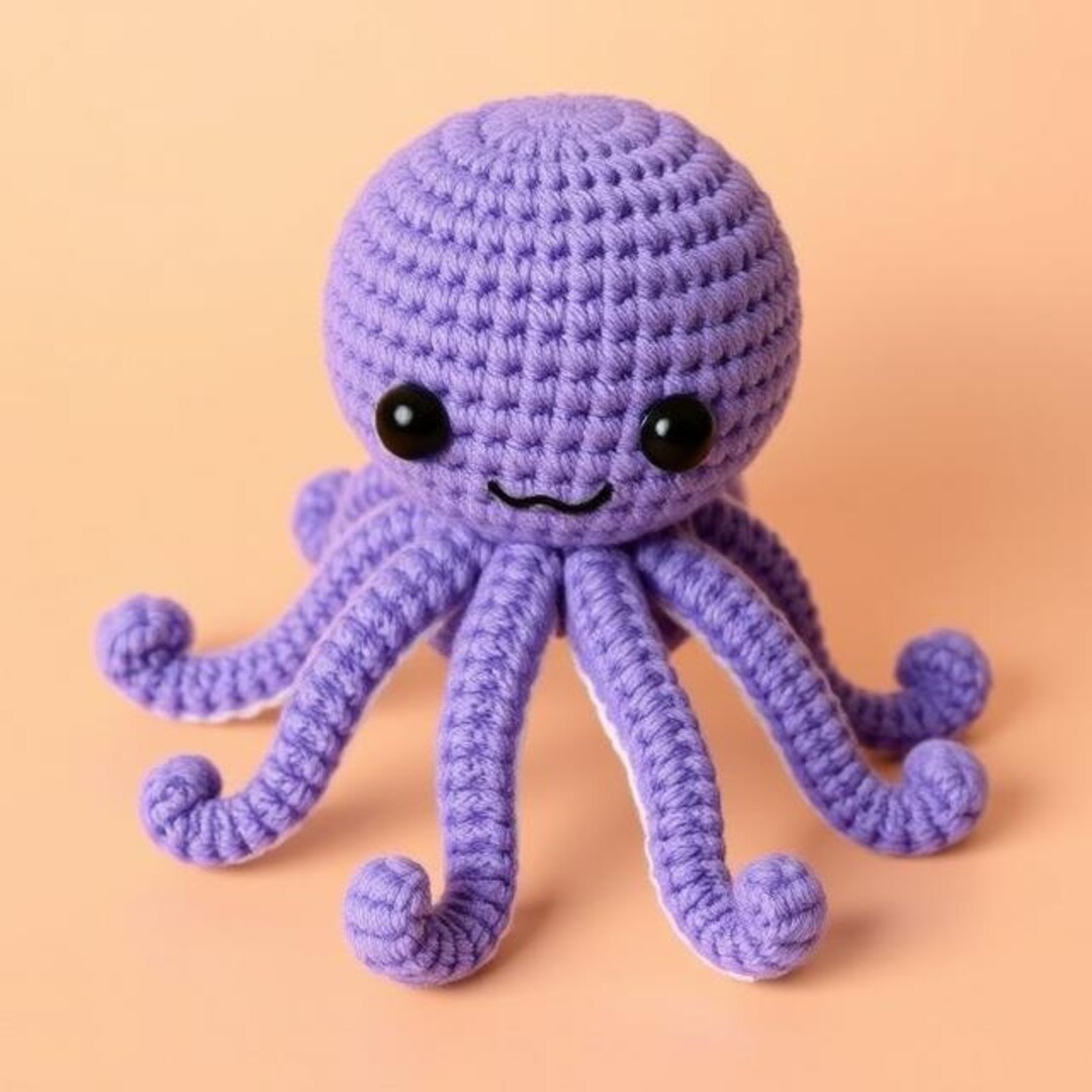 Begginer Octopus Crochet Pattern Amigurumi Toy Sea Animal Instant ...